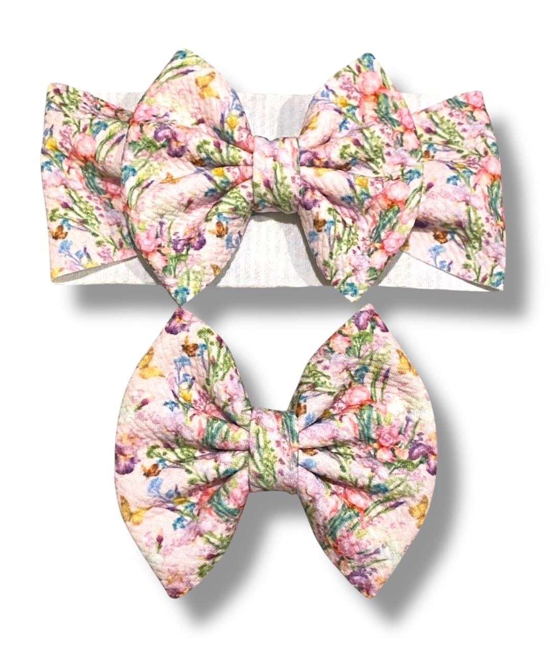 Floral Bows, Flowers and Butterflies Bow, Spring Time Bow - Etsy