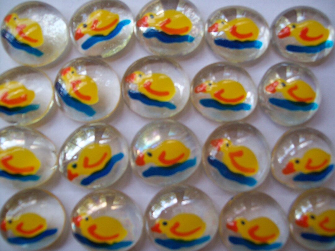 Handpainted Glass Gems Rubber Duckies Rubber Duck Set of 50 - Etsy