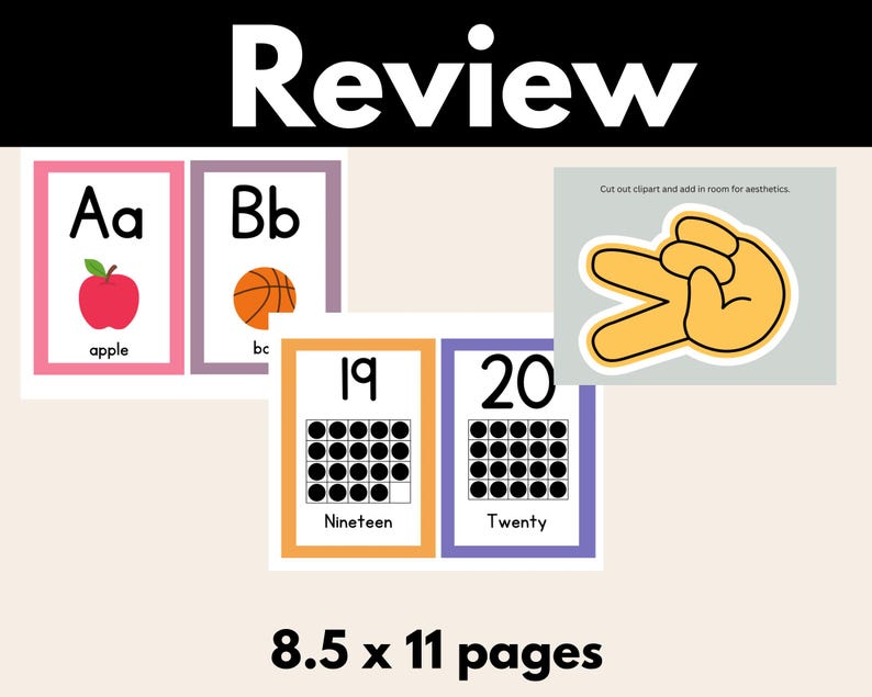 Pastel Themed Alphabet & Number Posters | Printable Classroom Decor ...