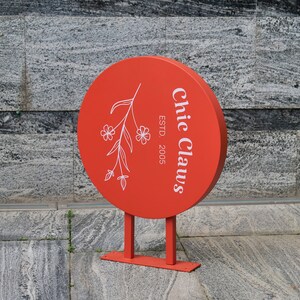 Round Blade Sign,double Sided Sign,custom Storefront Sign,blade Sign ...