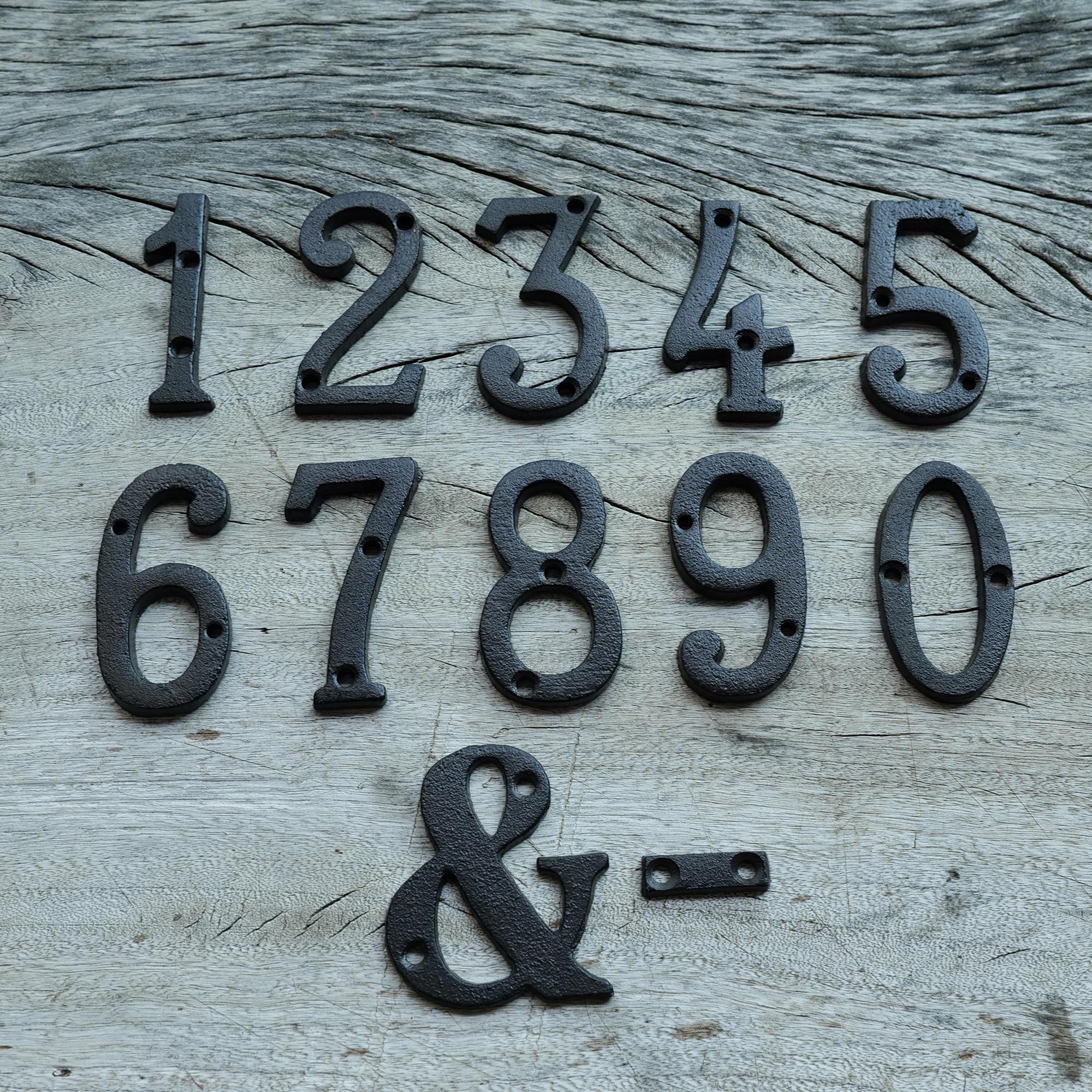 Vintage Decorative Cast Iron Letters With Mounting Screws, Small Cast ...