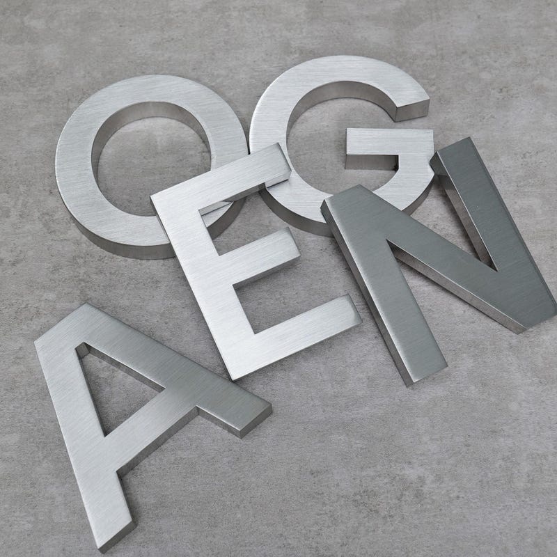 Metal Letters - Etsy