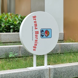 Round Blade Sign,double Sided Sign,custom Storefront Sign,blade Sign ...