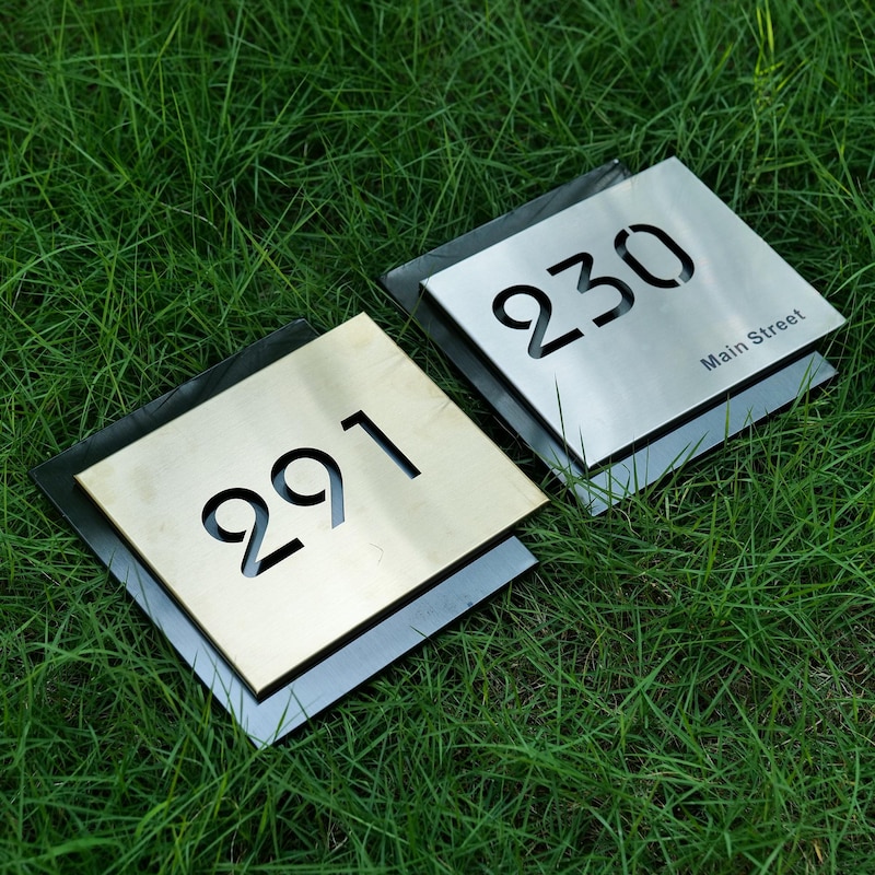Steel Address Sign - Etsy