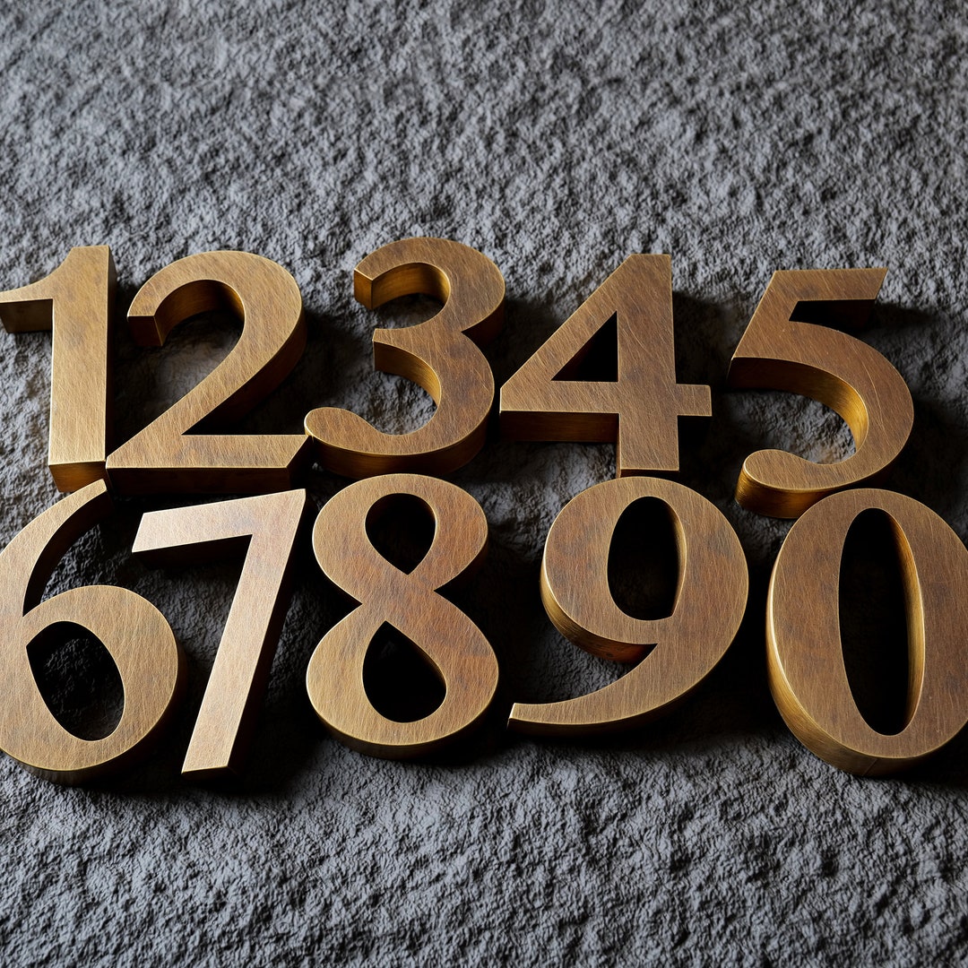 Metal House Number, House Number Metal Sign, Address Plaque, Outdoor ...