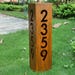 Custom Address Rusted Sign, Sign on Stakes, Address Sign Yard Address ...
