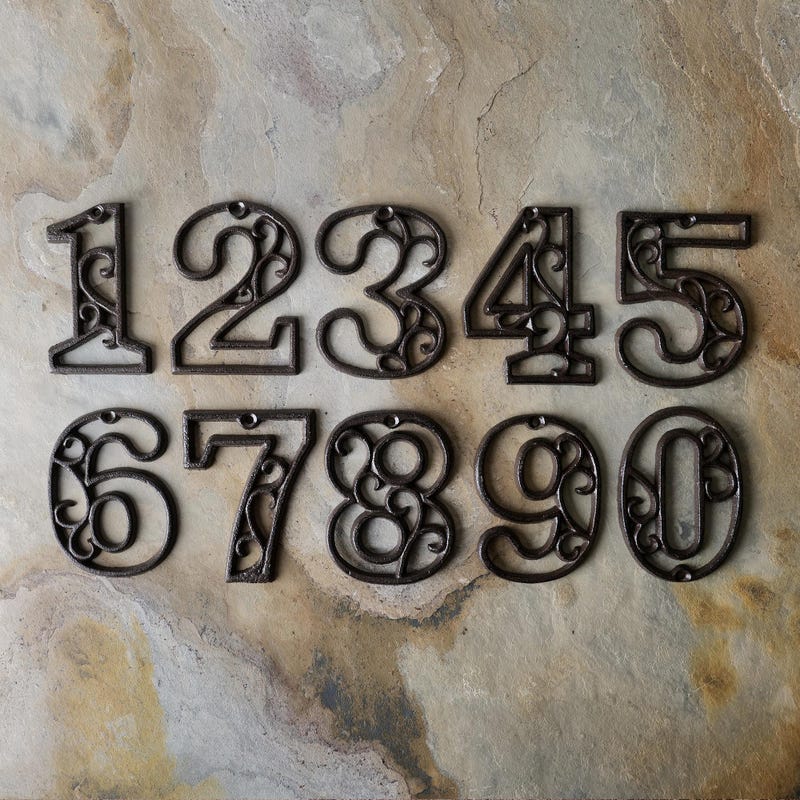 Rustic House Numbers - Etsy