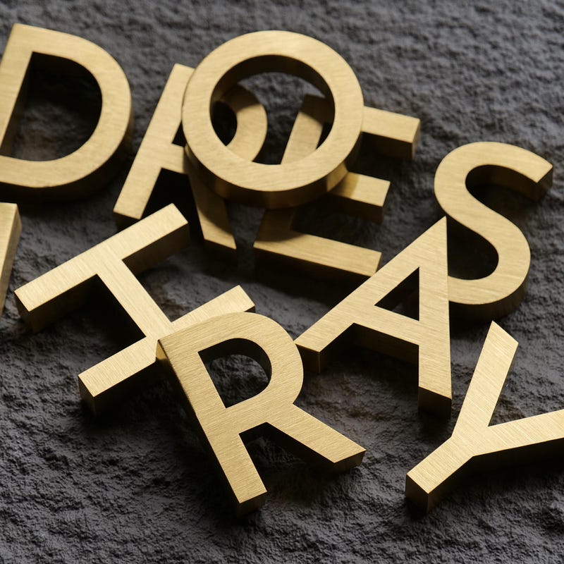 Metal Letters - Etsy