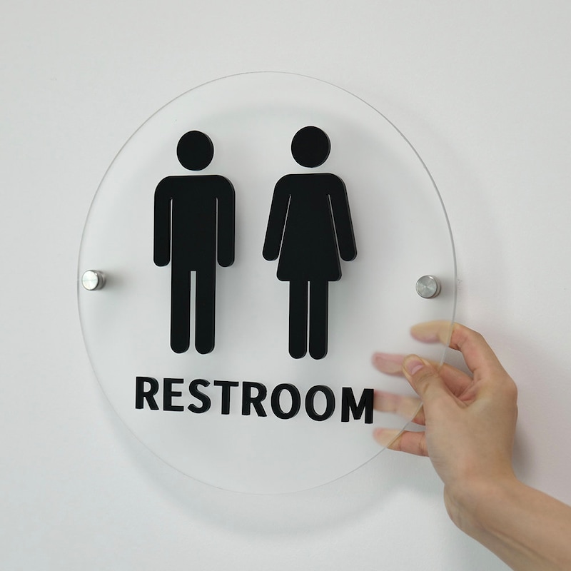 Bathroom Signage - Etsy