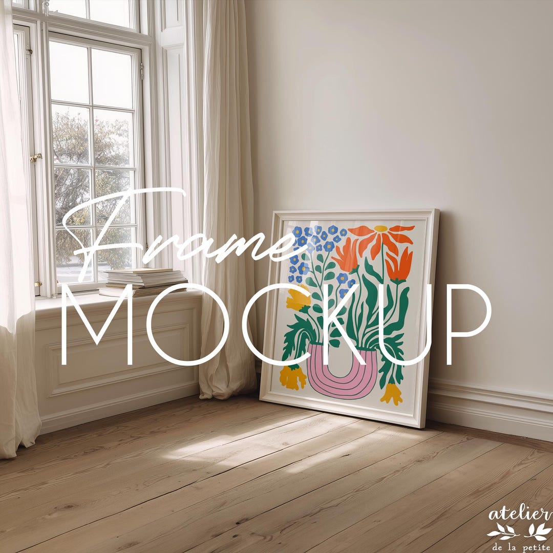 Square Frame Mockup: 1x1 Minimalist Home Interior Poster Mock Up - Etsy