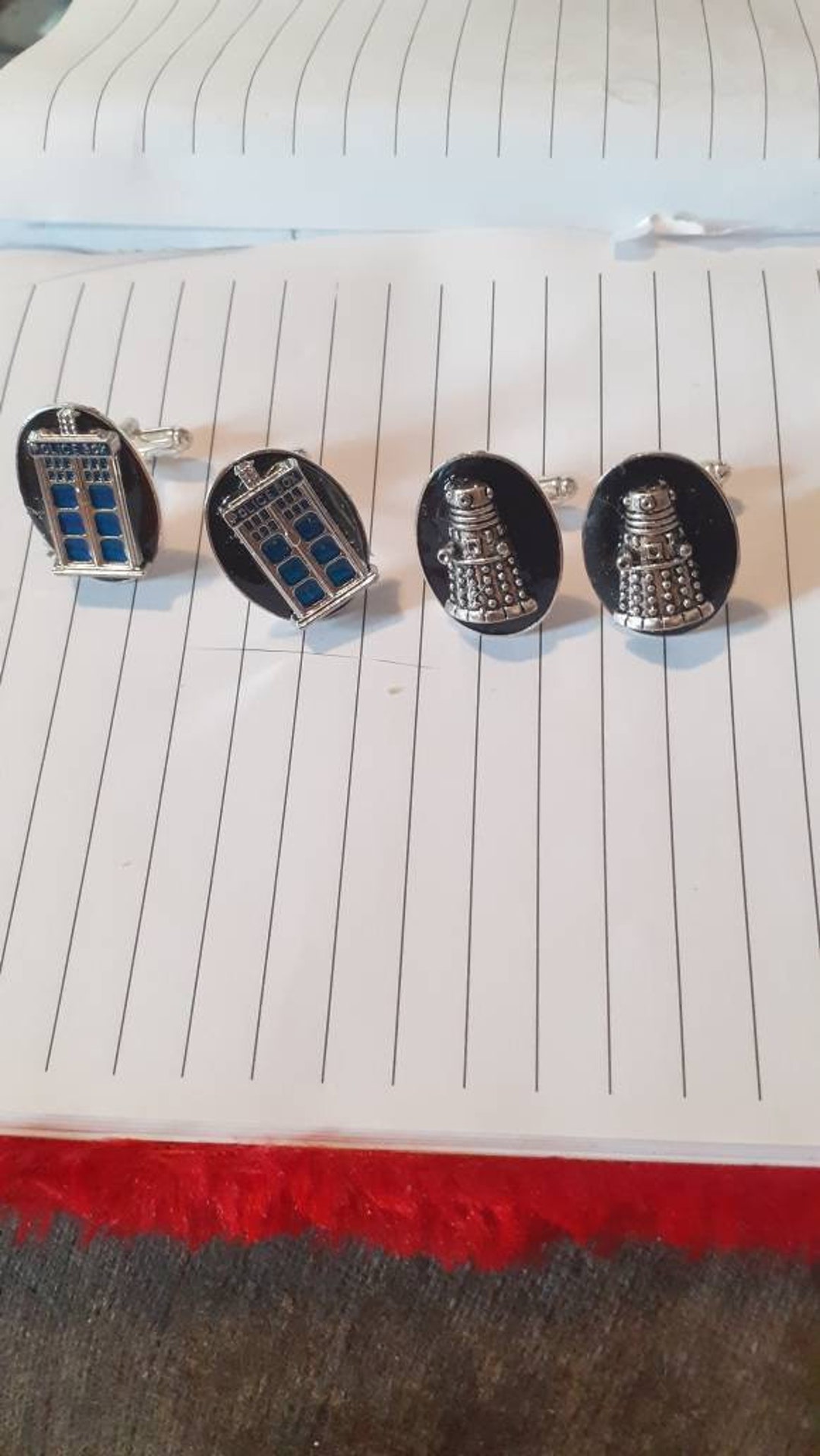 Doctor Who Themed Cufflinks. Dalek or Tardis. Sci Fi Cufflinks. - Etsy