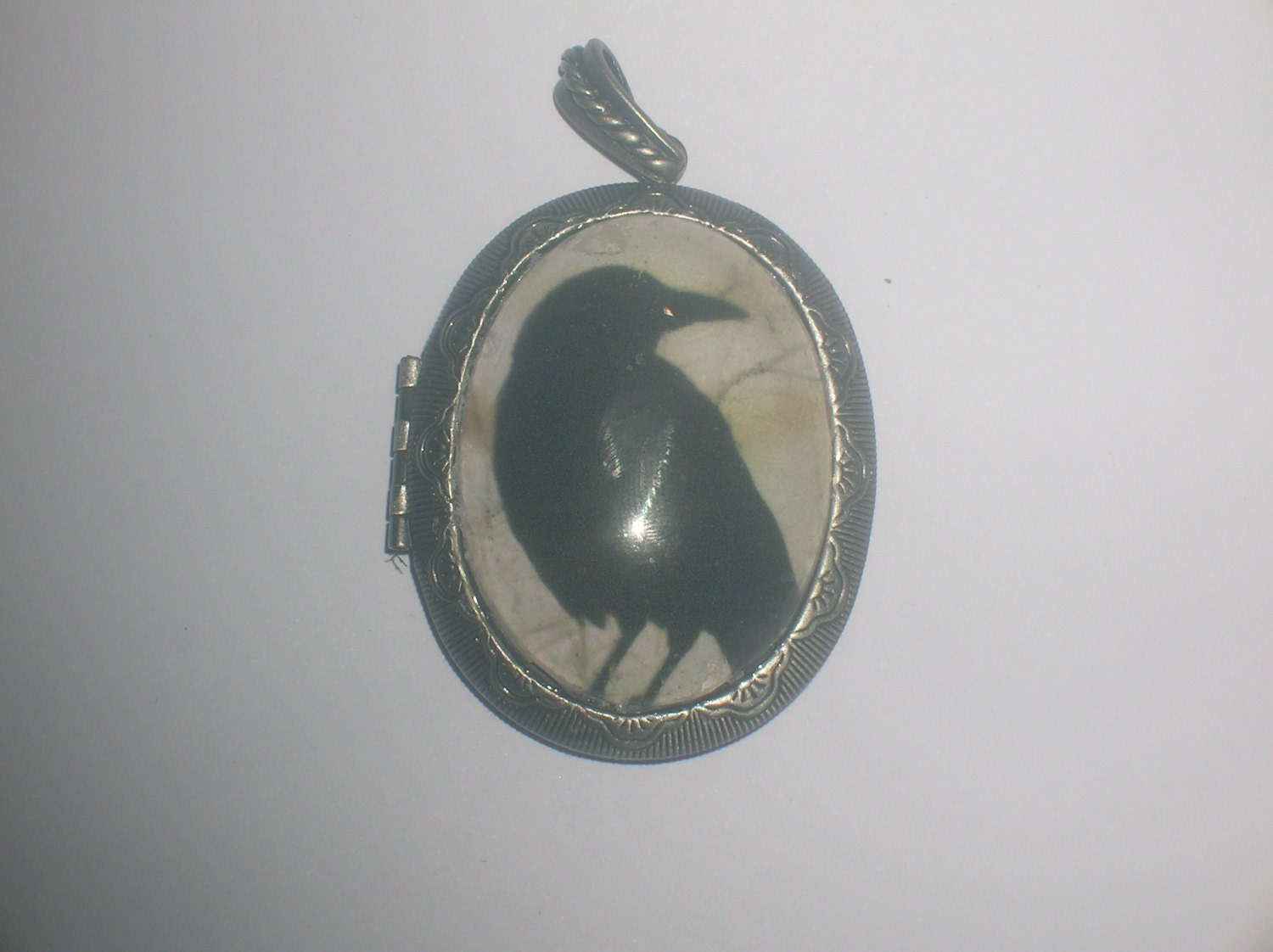 Raven Crow Locket. Gothic. Fantasy. Macabre | Etsy