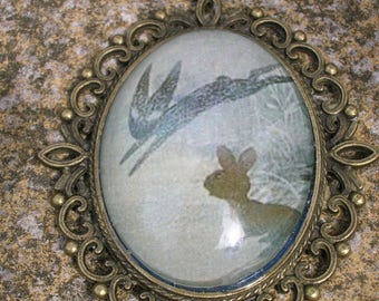 Watership Down Locket. Fiver and the Black Rabbit - Etsy UK