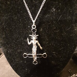 Inverted Cross Baphomet Occult Goth Metal Pendant,r Earrings or Set - Etsy