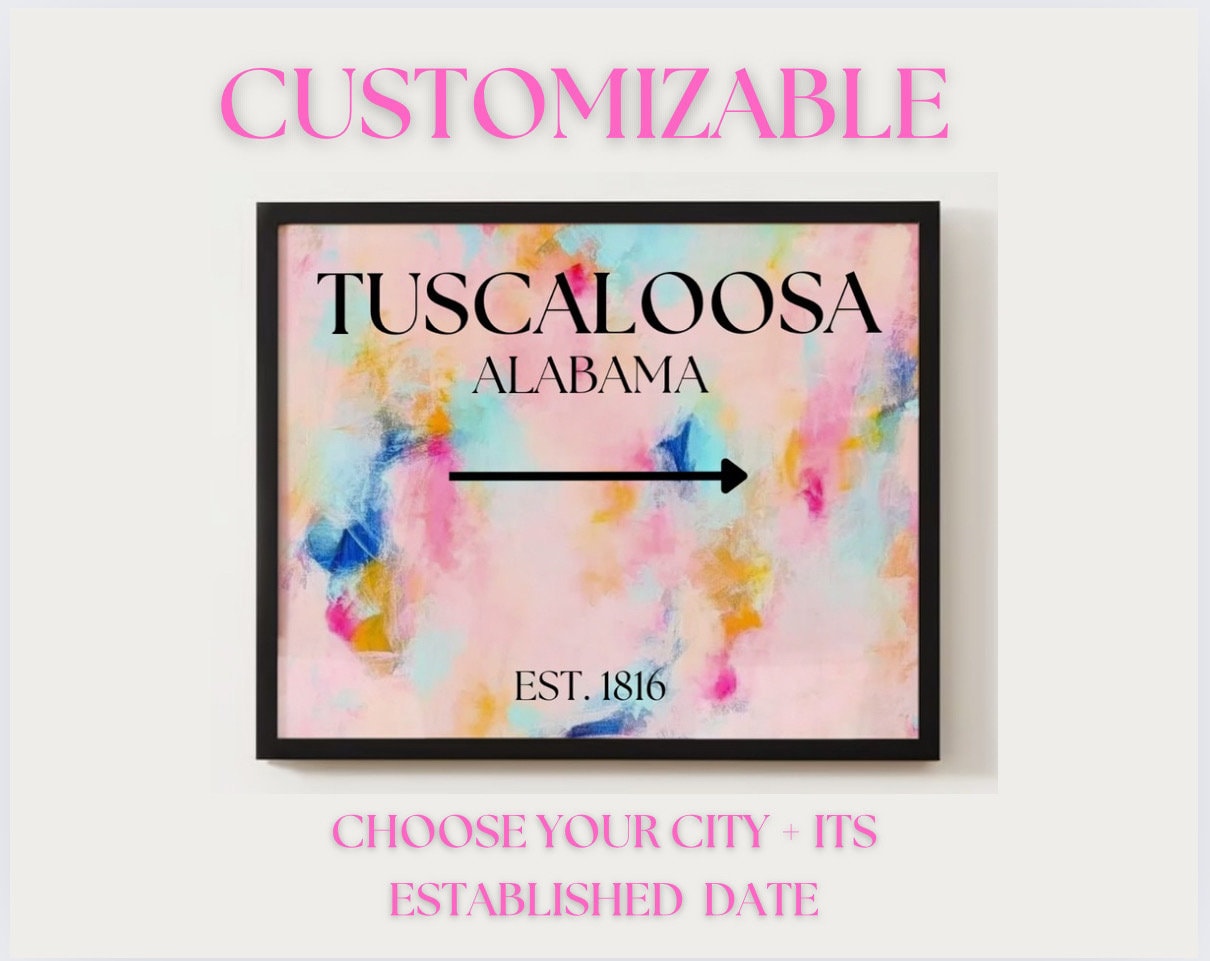 Location Print, Preppy Room Decor, Preppy Wall Art Teen Girl Room Decor ...