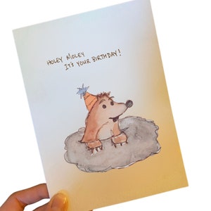 Holey Moley Birthday Card - Etsy