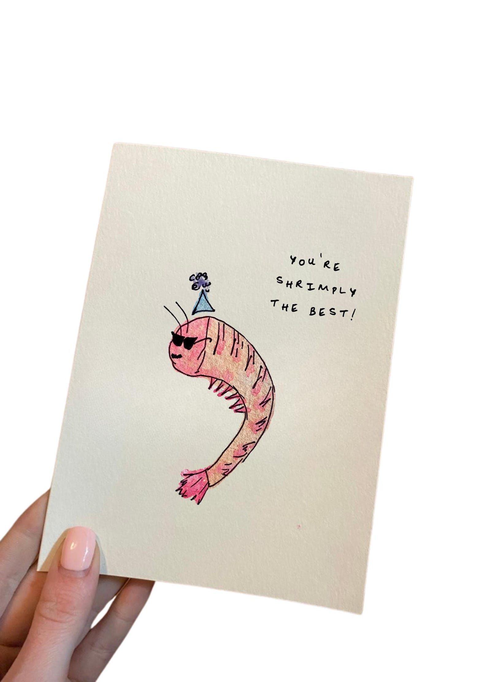 You're Shrimply the Best Card - Etsy