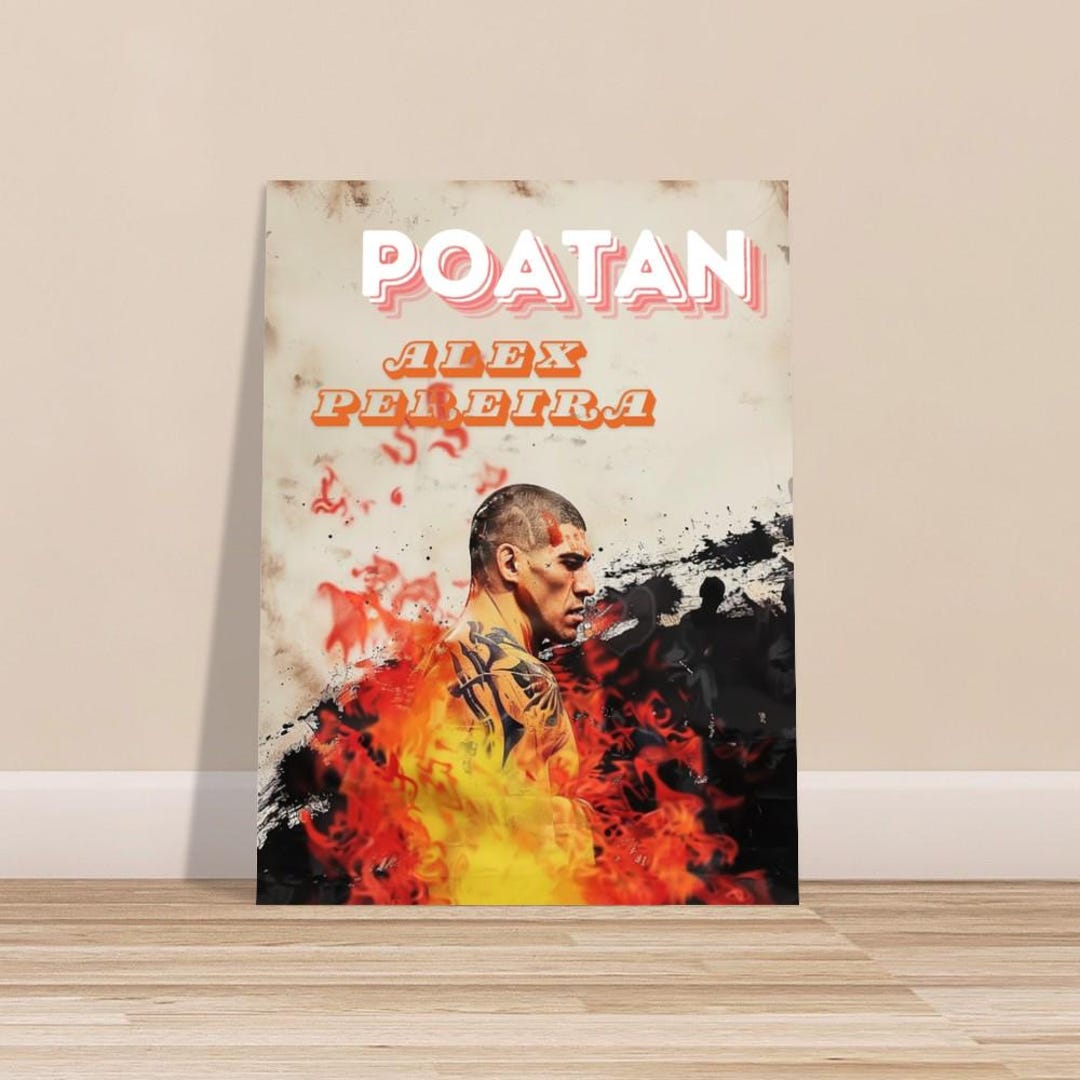 Alex Pereira Poster Stunning Wall Art for MMA Fans High-quality Print ...