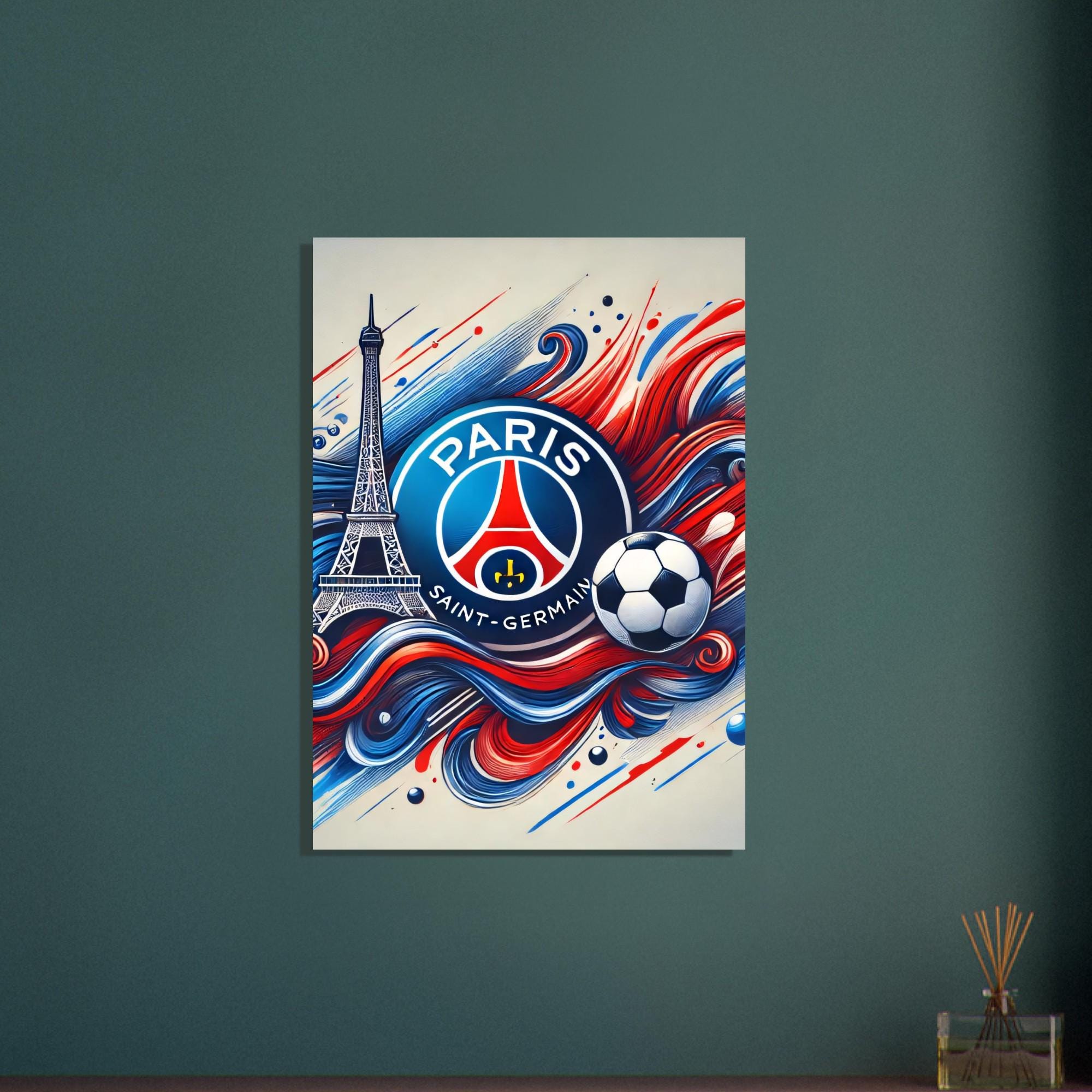 Paris Saint-germain Poster, PSG Art, Football Poster, Football Print ...