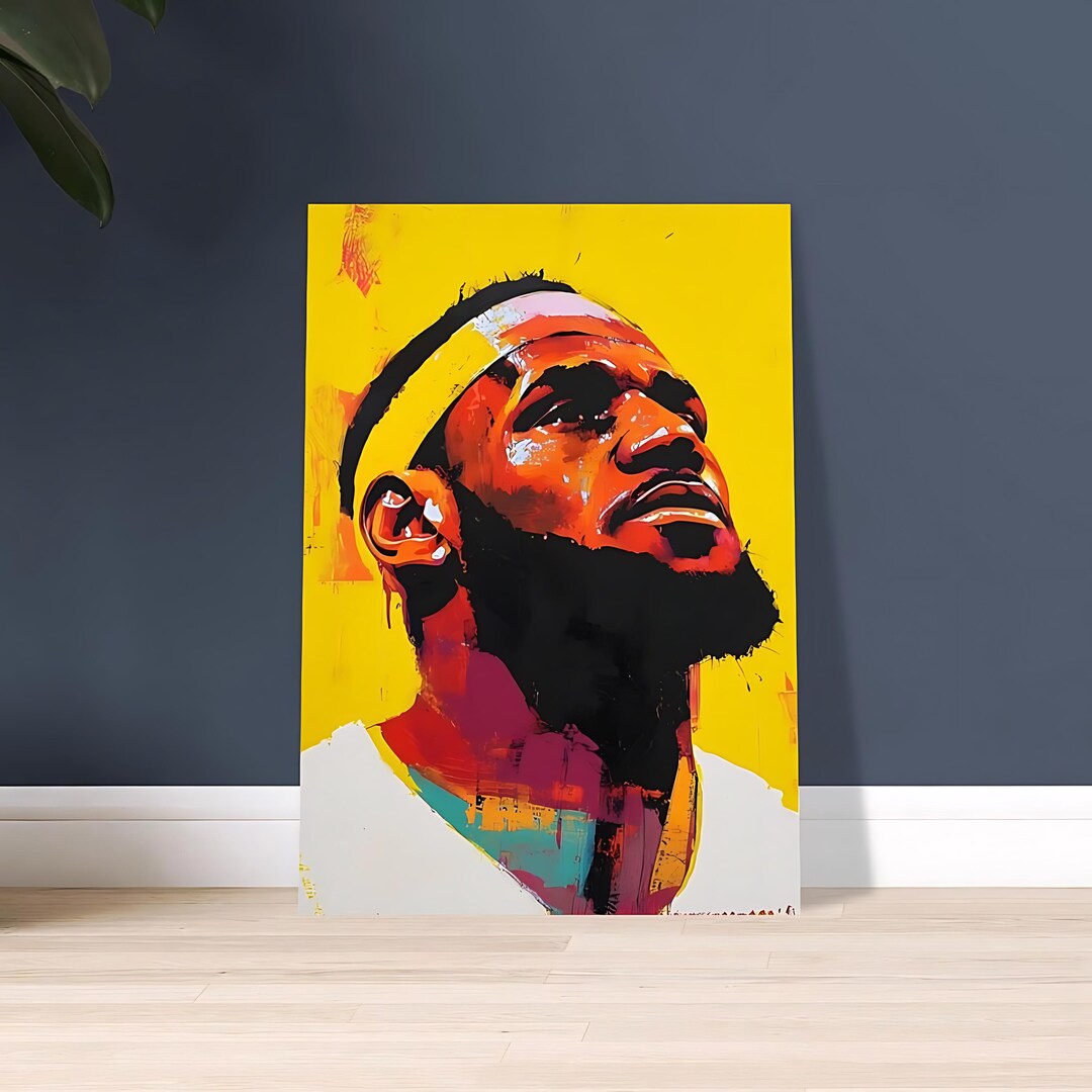 Lebron James Poster, Lebron James, Basketball Poster, Basketball Art ...