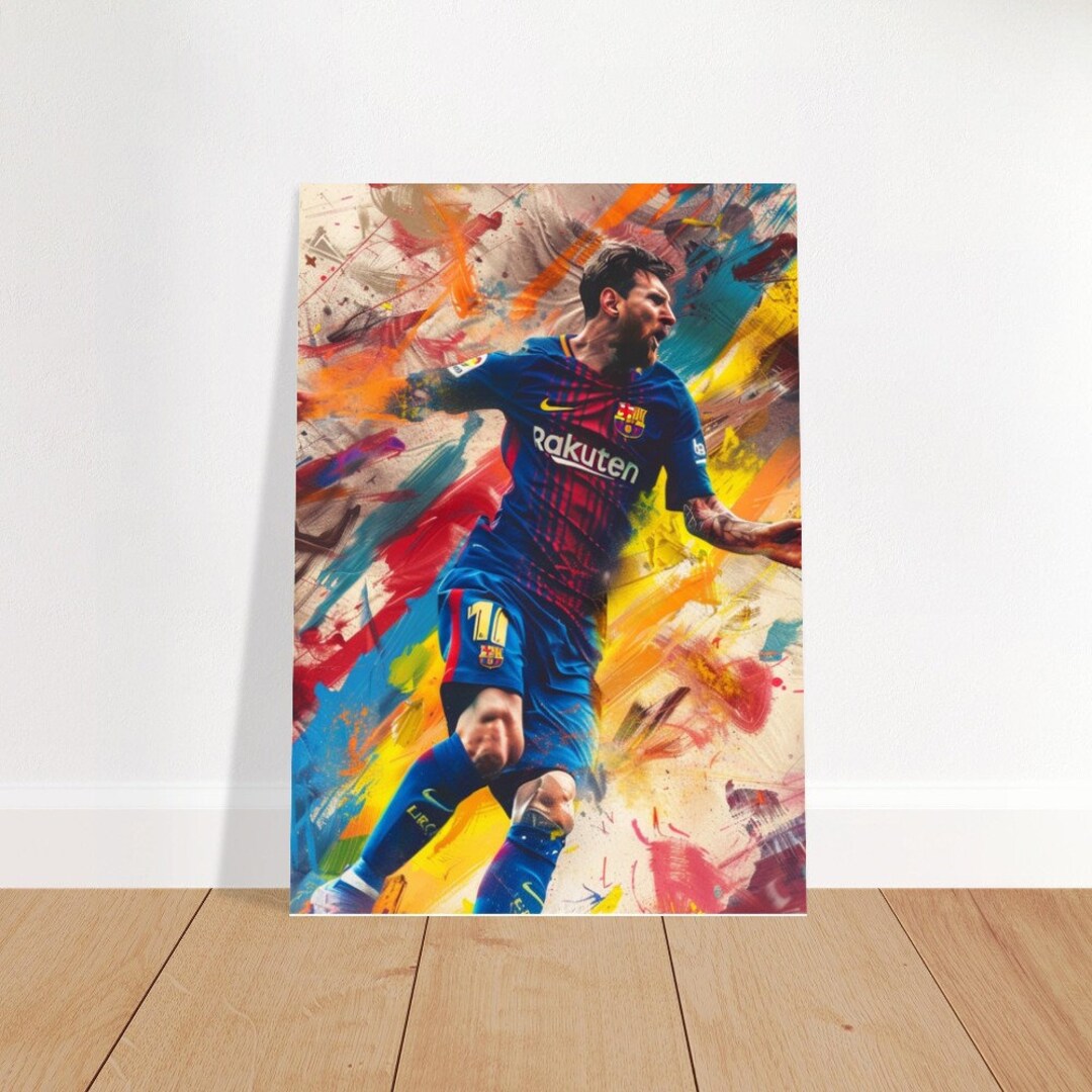 Lionel Messi Poster, Lionel Messi Art, Football Poster, Football Art ...