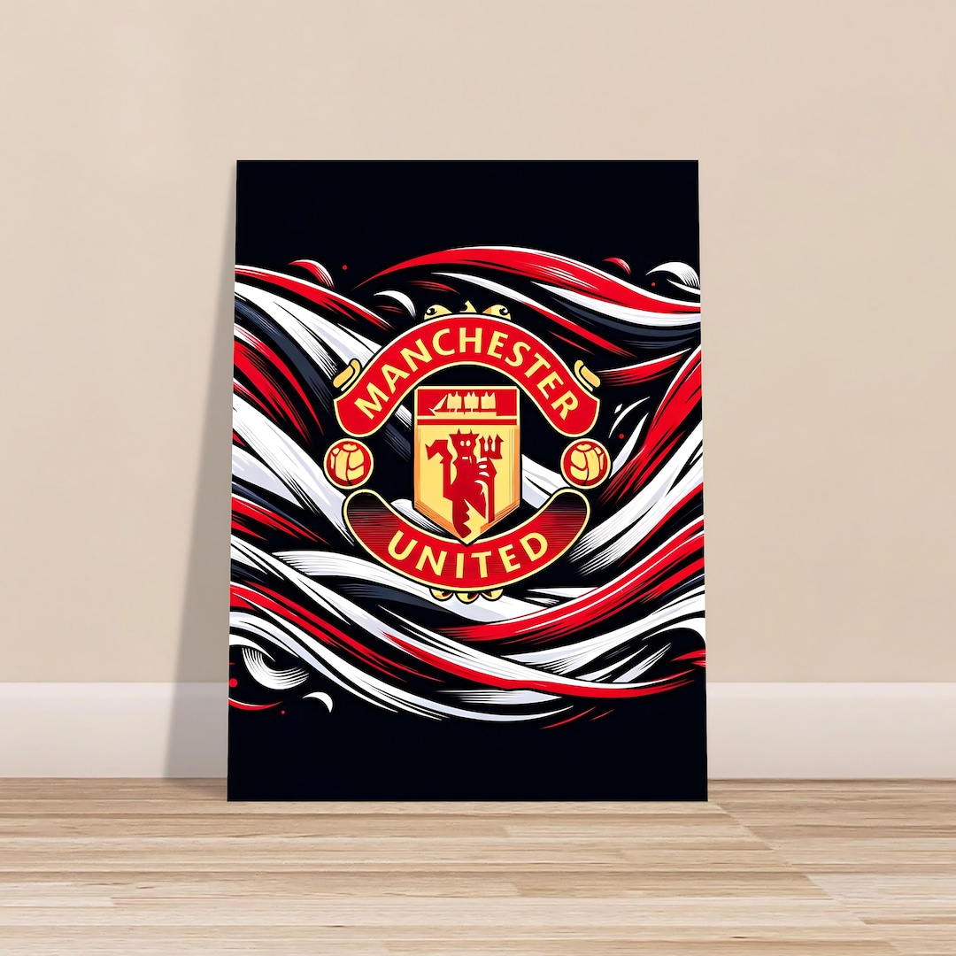 Manchester United Poster, Manchester Art, Football Poster, Football ...