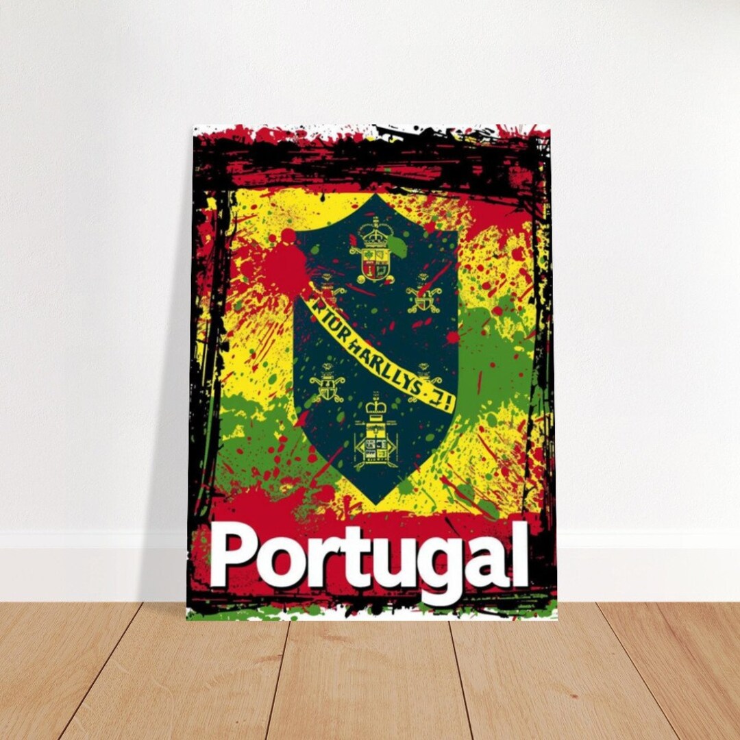 Portugal Soccer Team Poster, Portugal Slccer Art, Football Poster ...