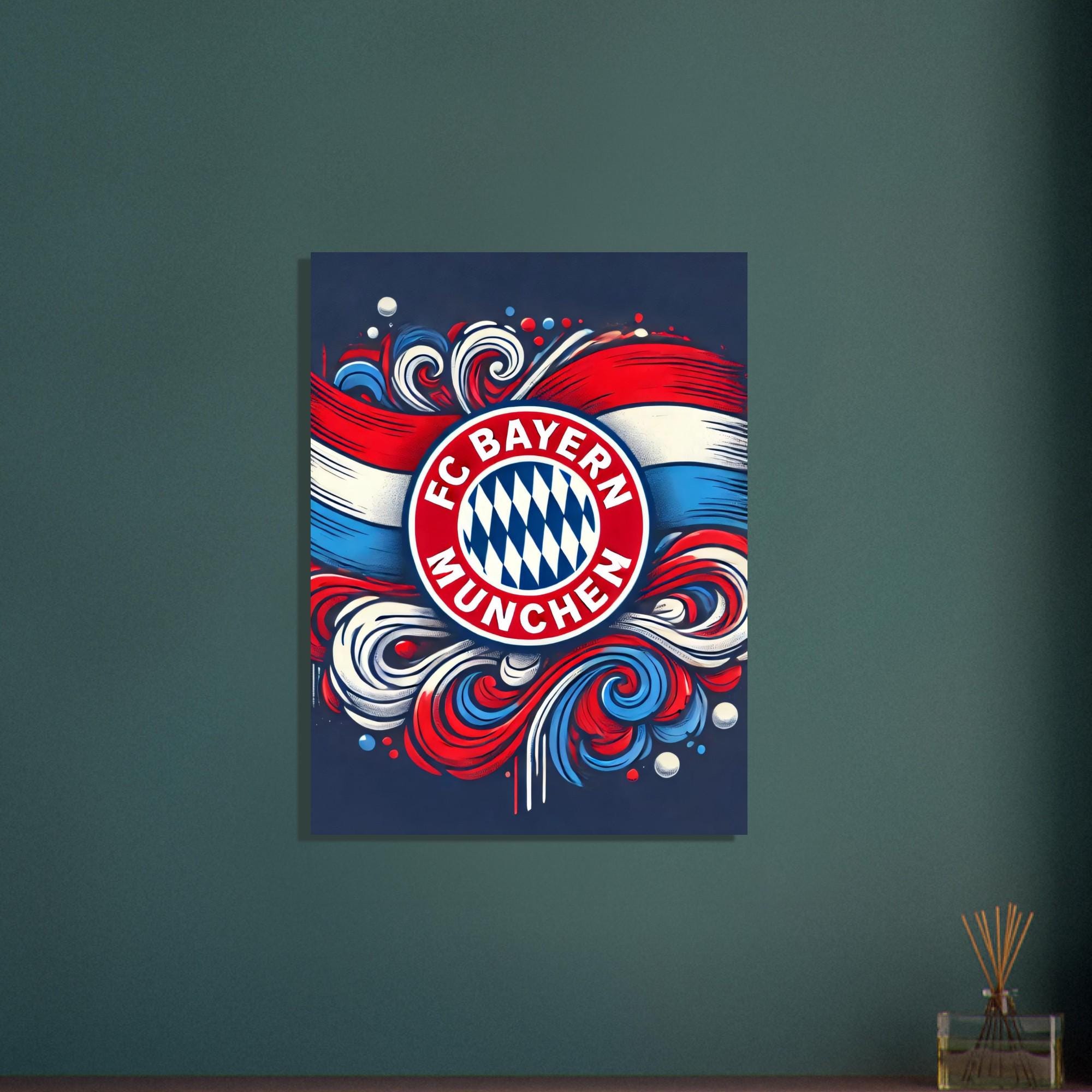 Bayern Munich Poster, Bayern Munich Art, Football Poster, Football ...