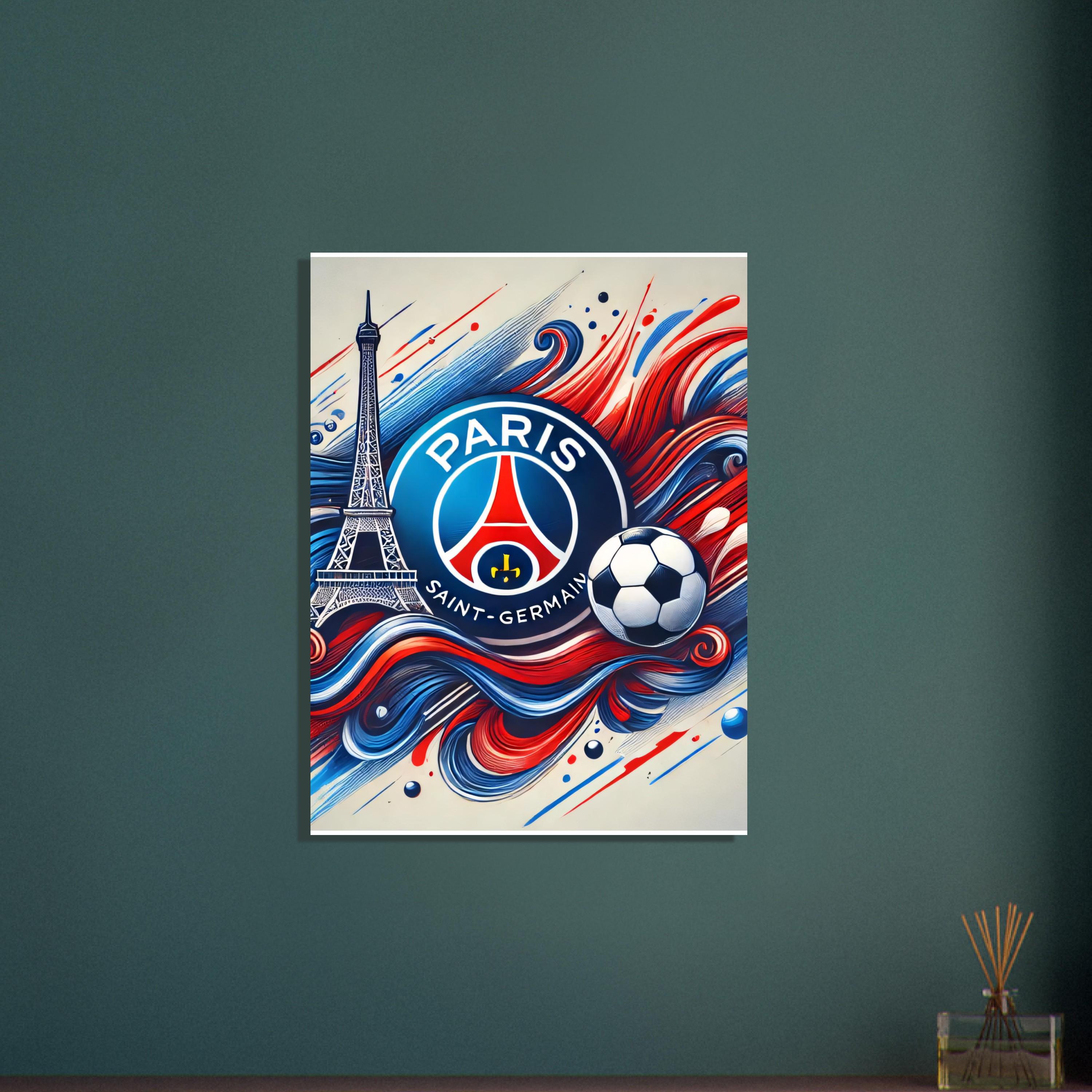 Paris Saint-germain Poster, PSG Art, Football Poster, Football Print, Football Art, Soccer ...