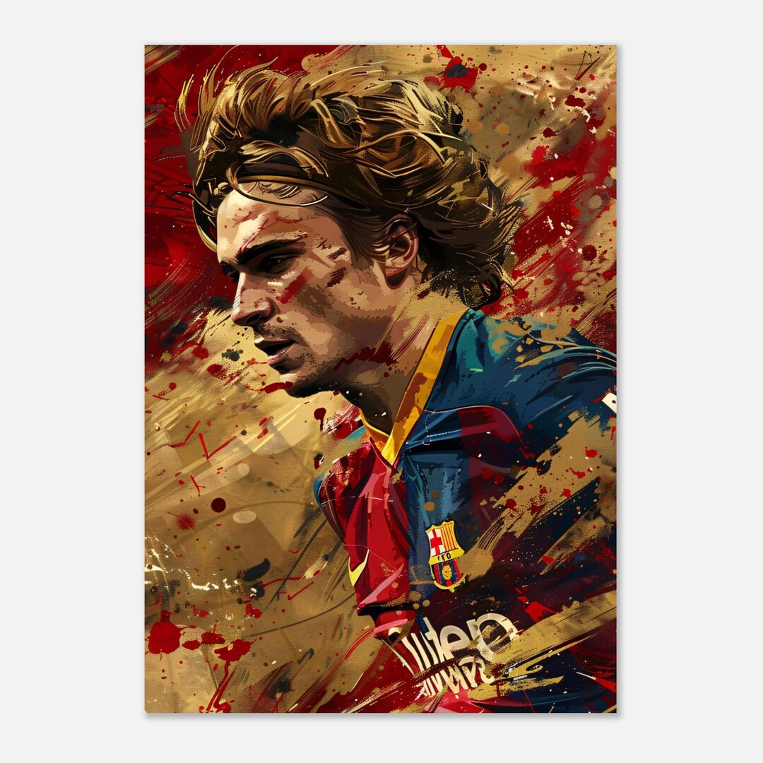 Antoine Griezmann Poster, Antoine Griezmann Art, Football Poster ...