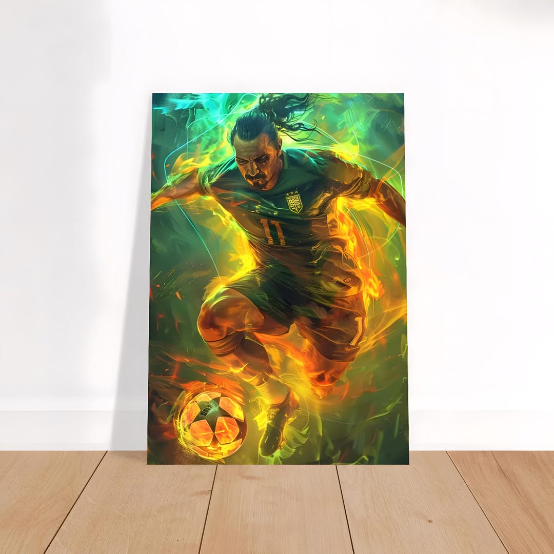 Zlatan Ibrahimović Poster, Zlatan Ibrahimović Art, Football Poster ...
