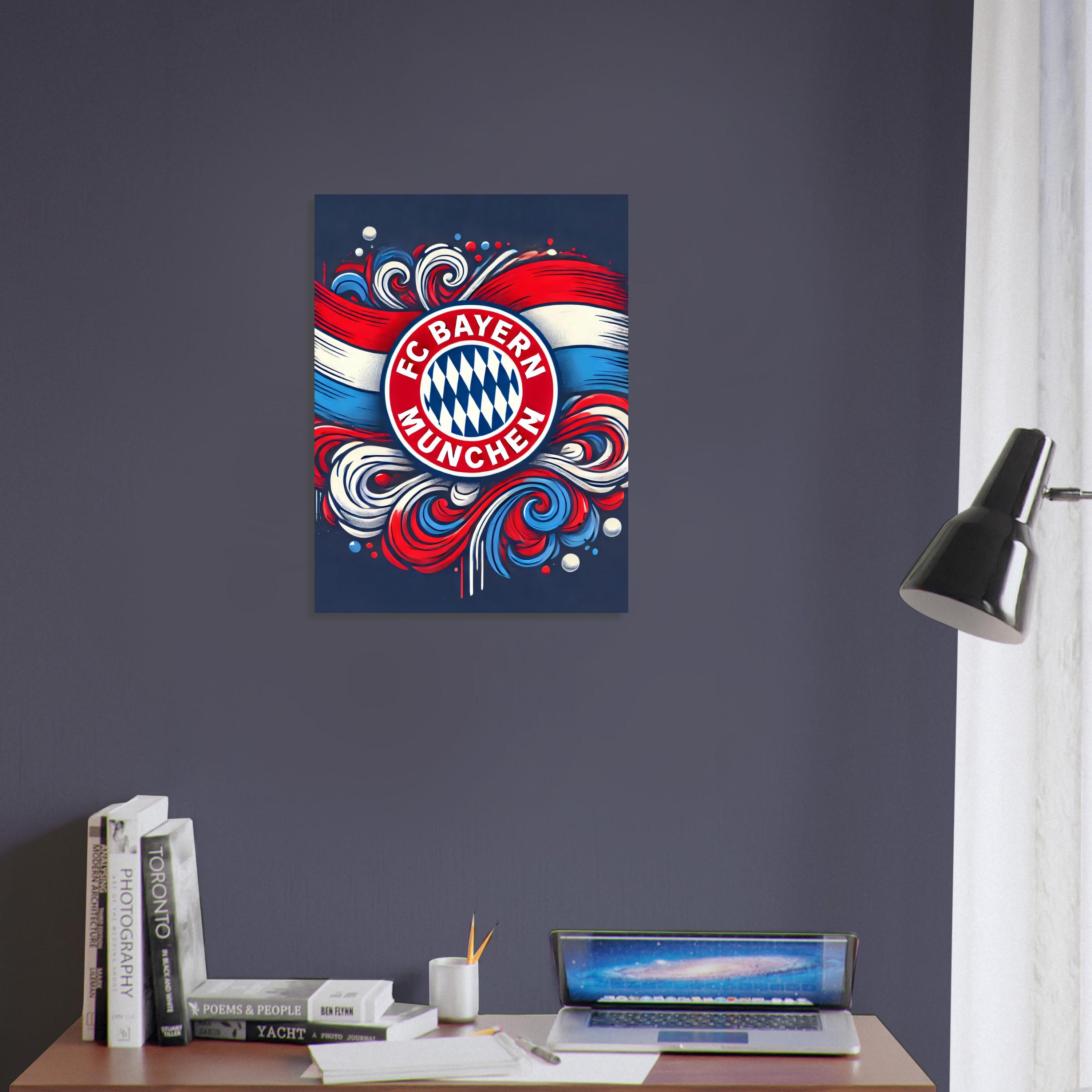 Bayern Munich Poster, Bayern Munich Art, Football Poster, Football ...