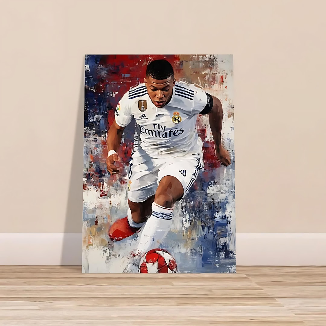 Kylian Mbappé Poster, Kylian Mbappé, Football Poster, Football Print ...