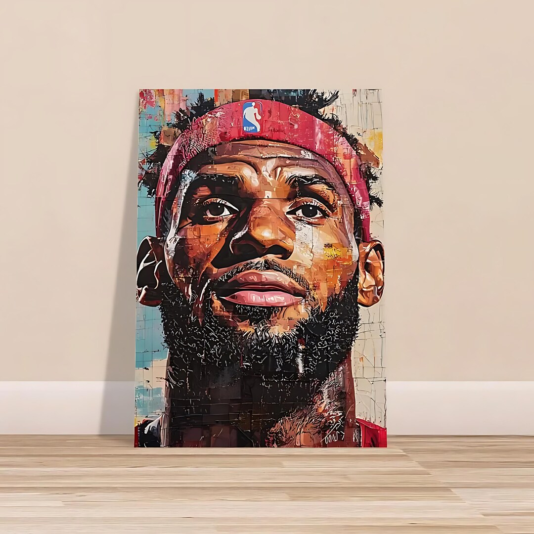 Lebron James Poster, LA Lakers Print, NBA Poster, Sports Poster, Mid ...
