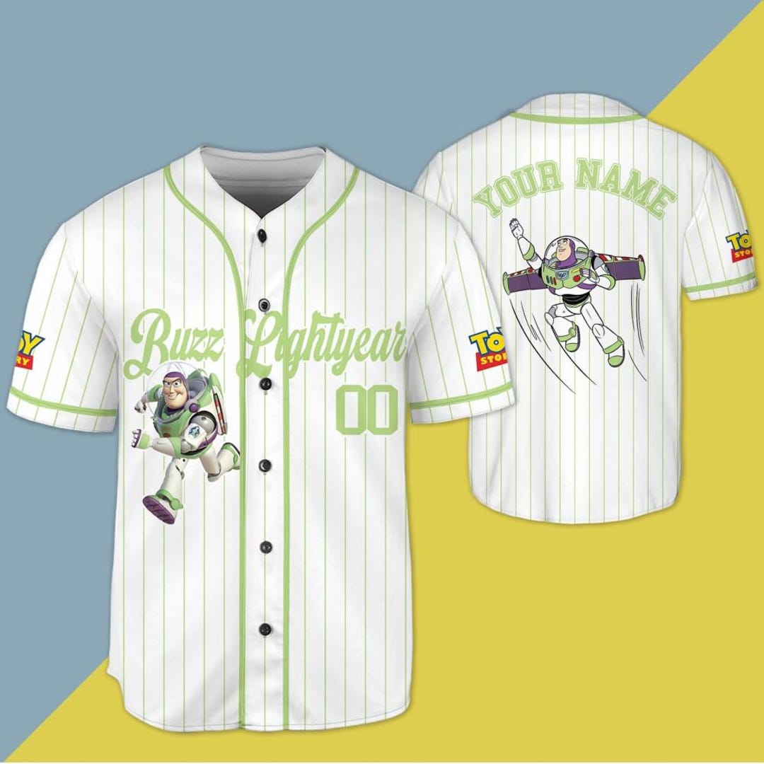 Custom Buzz Lightyear Baseball Jersey, Buzz Lightyear Baseball Team ...