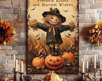 Canvas Art Print - Primitive Happy Thanksgiving Turkey Wall Decor ...