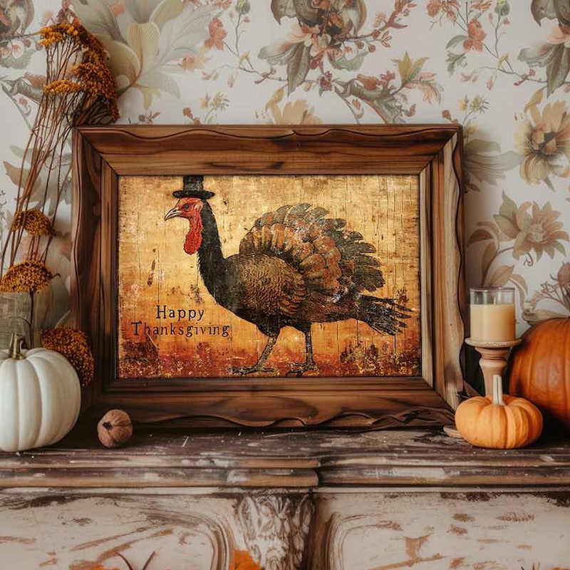 Thanksgiving Art - Etsy