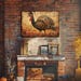 Canvas Art Print - Primitive Happy Thanksgiving Turkey Wall Decor ...