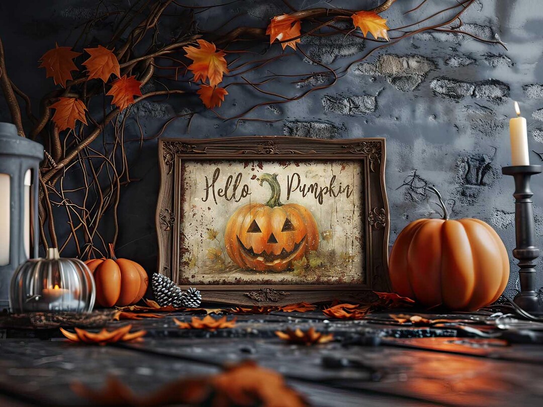 Thanksgiving Decor Unframed Art Print - Fall Decoration - Rustic ...