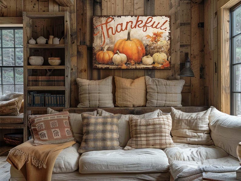 Thanksgiving Wall Decor Mantle Art Decoration for Kitchen Living Room ...
