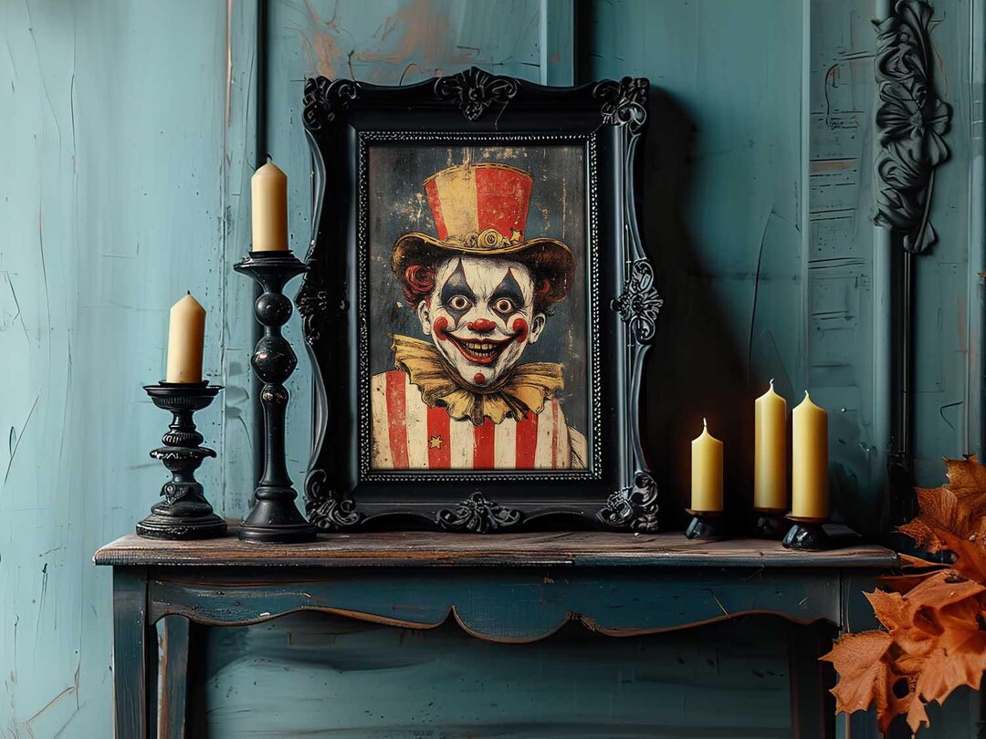 Victorian Halloween Decor - Unframed Art Print - Primitive Antique ...