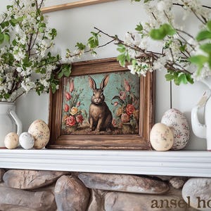 Primitive Rustic Easter Decor - Unframed Paper Art Print - Victorian ...