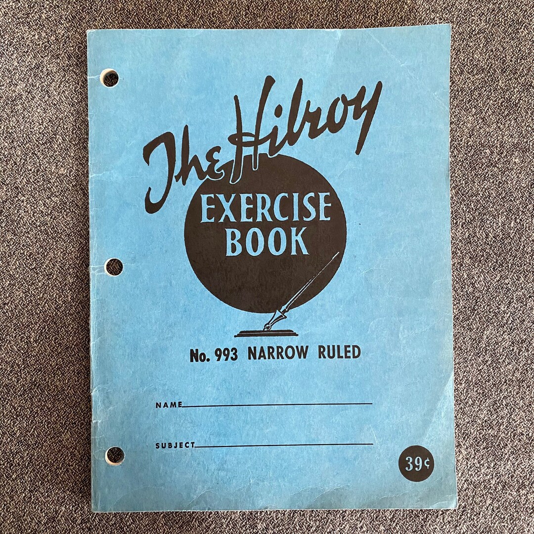 Vintage Hilroy Exercise Book - Etsy Australia