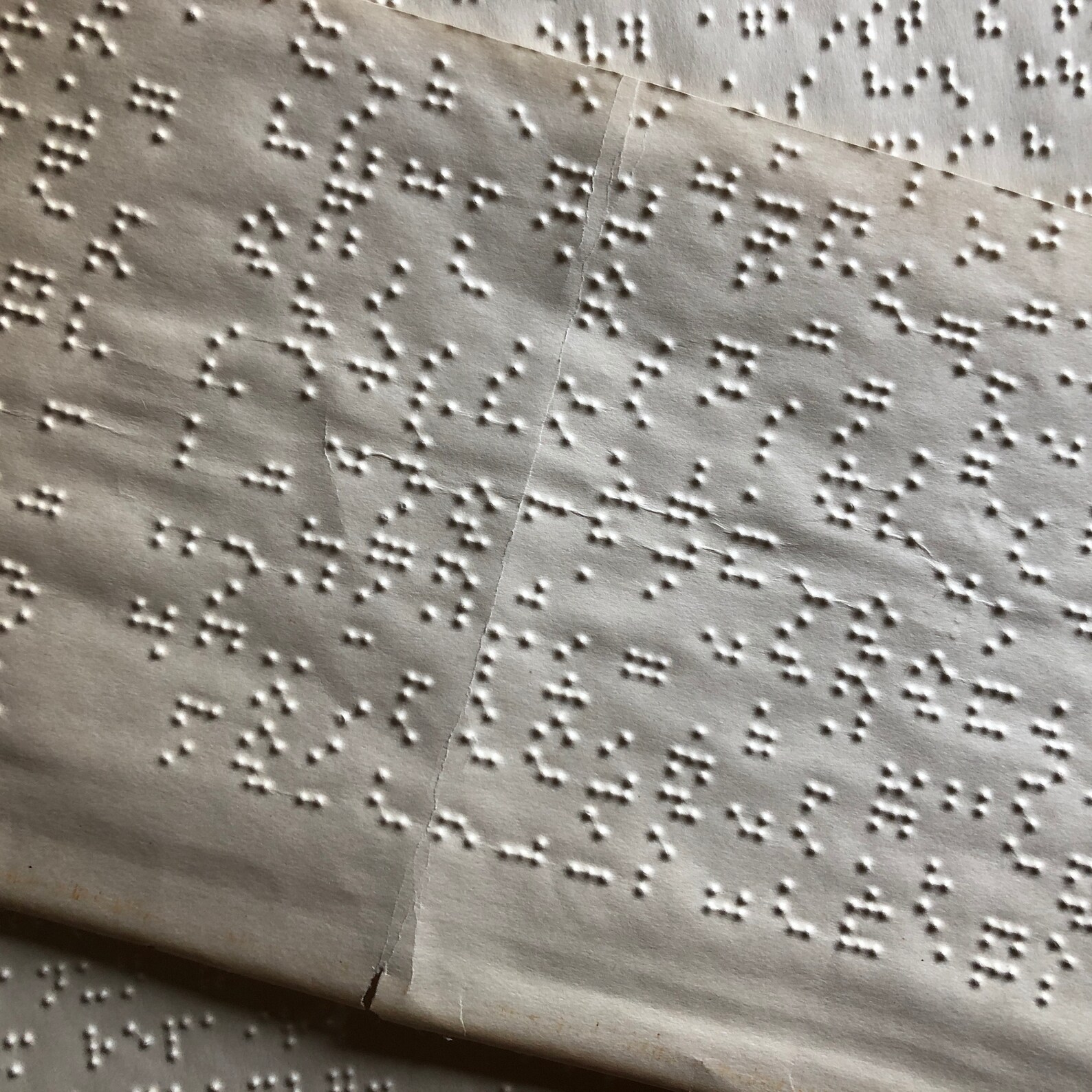 2 sheets Extra-Large Antique Braille Paper 12.5 x | Etsy