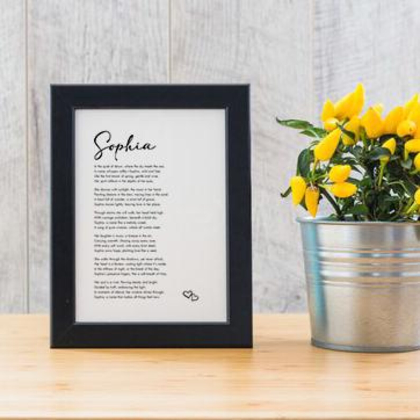 Unique Personalized Name Poem Gift – Custom Poetry Art Based on Any ...