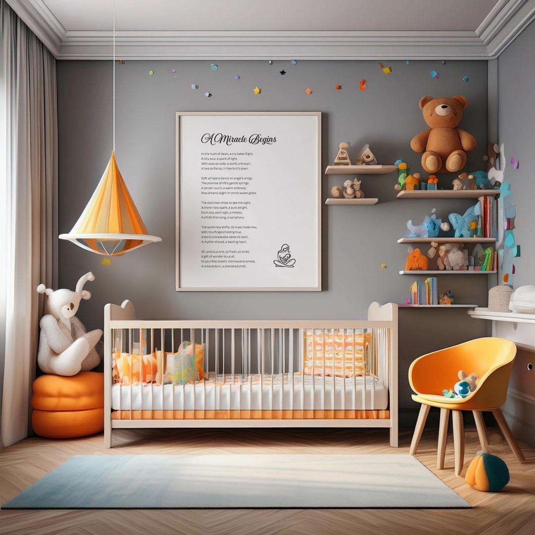 Inspirational Poem Print: Newborn Baby Birthday Gift (digital Download ...