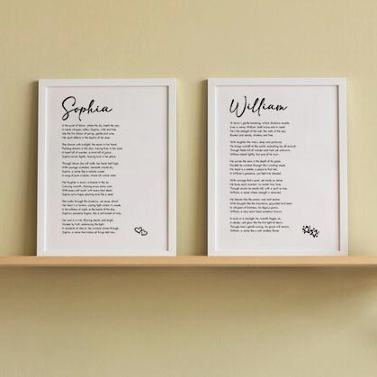 Personalized Name Poem Gift: Custom Poetry Art (digital Download) - Etsy