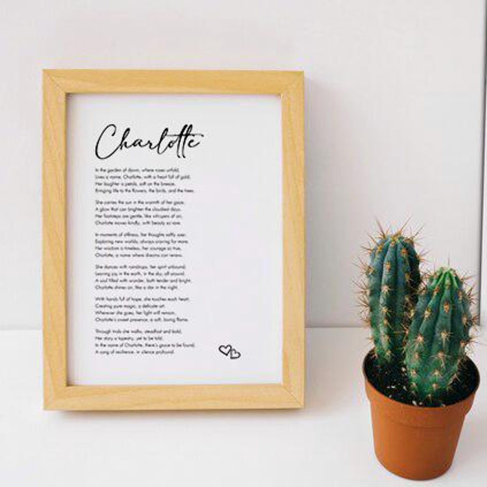 Unique Personalized Name Poem Gift – Custom Poetry Art Based on Any ...