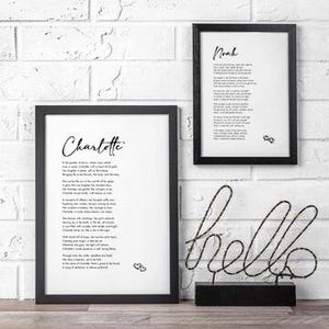 Unique Personalized Name Poem Gift – Custom Poetry Art Based on Any ...