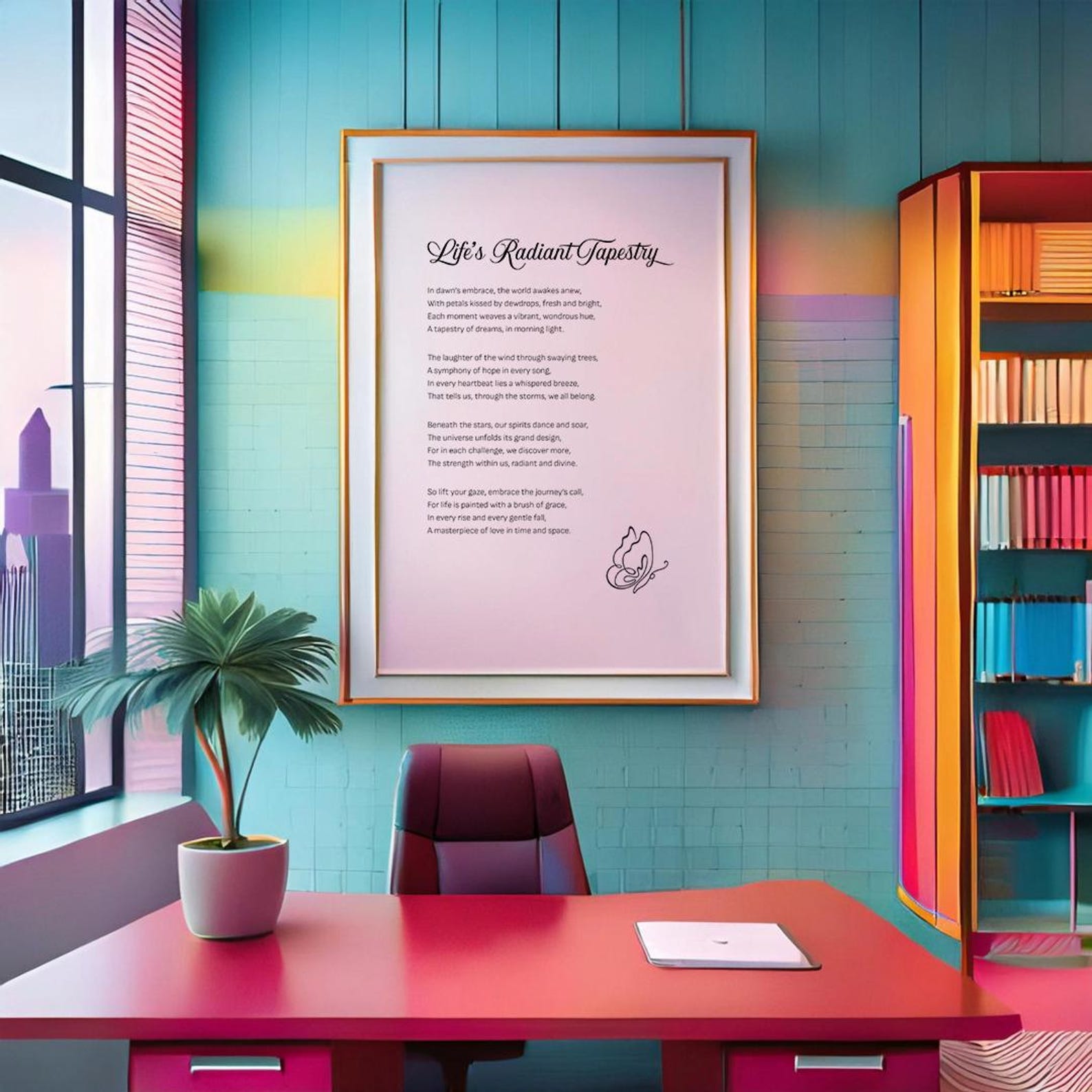 Unique Inspirational Poem Printable Wall Art Poster Print Wall Decor ...